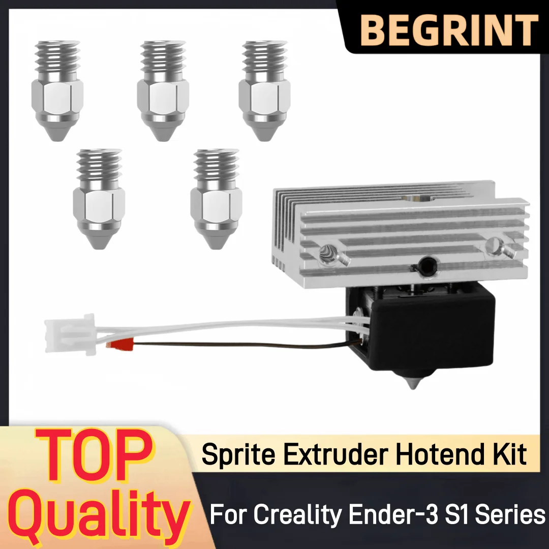 New Upgraded Sprite Extruder Hotend Kit 0.2/0.4/0.6/0.8mm Nozzle for ...