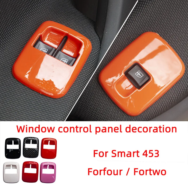 Window-Control-Switch-Panel-Decoration-Cover-Car-Stickers-For-Mercedes ...