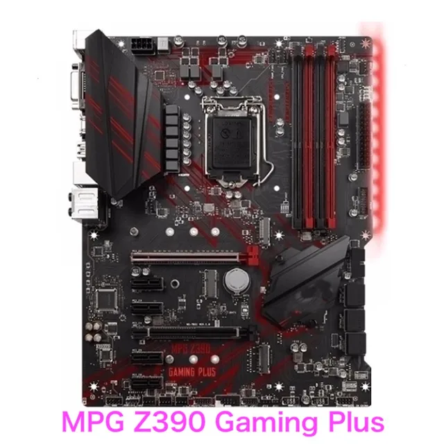 MSI MPG Z390 Gaming Plus Desktop Motherboard 64GB LGA 1151 DDR4 ATX ...
