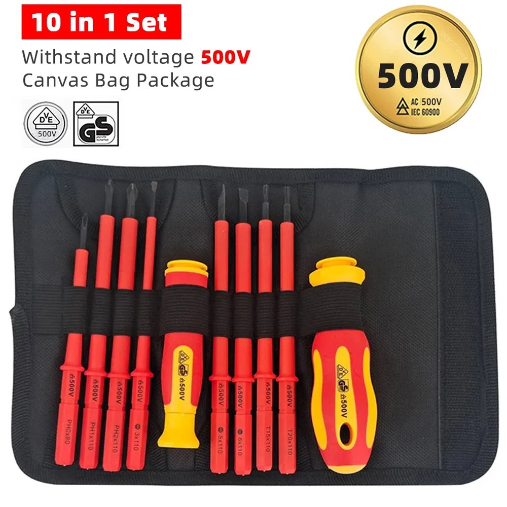 Magn-tica-Hexagonal-Chave-De-Fenda-Set-Isolados-Eletricista-Chave-De ...