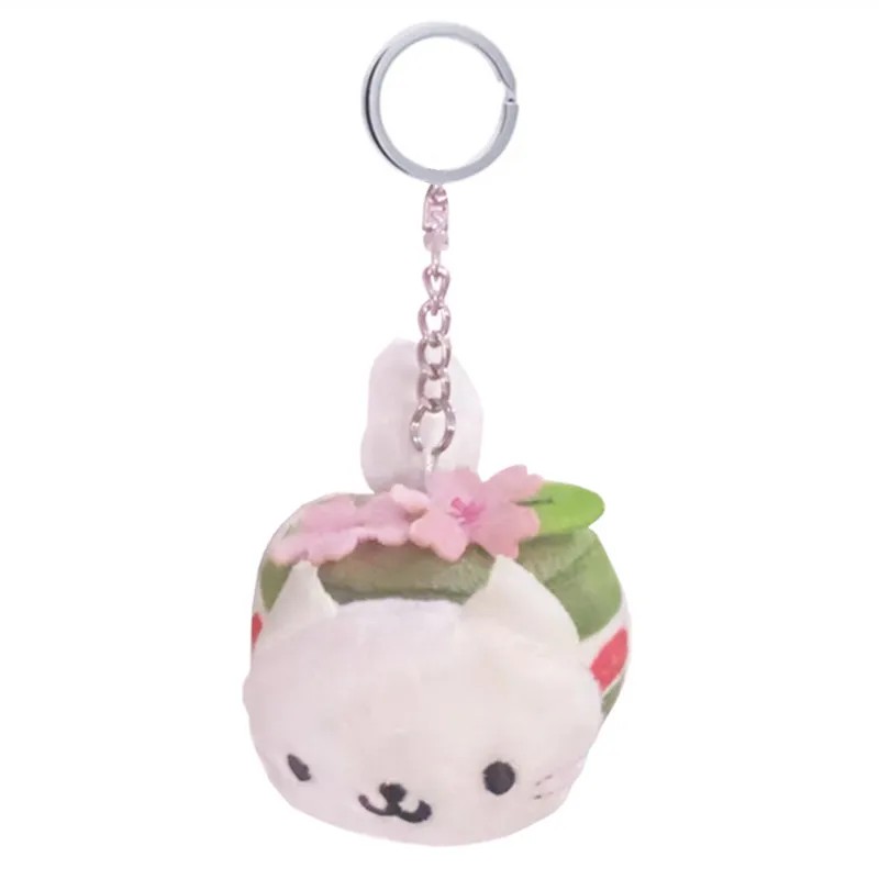 Nyan Nyan Nyanko Cat Plush Keychain Anime Kawaii Cute Bag Keychains Key ...