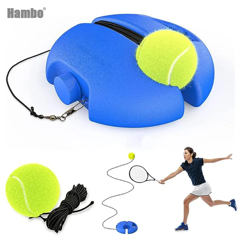 Solo-Tennis-Trainer-Rebounder-Throw-Tennis-Ball-with-String-Rope-Self ...
