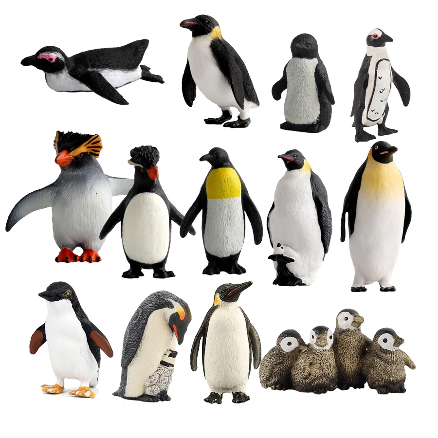 Simulation Penguin Models Figurines,Polar Arctic Animal Figures ...