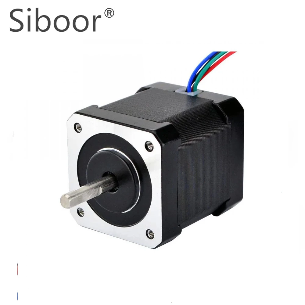 Stepperonline Nema17 Stepper Motor 42BYGH Motor 17HS19-2004S1 Nema 17 Step Motor 4lead for ...