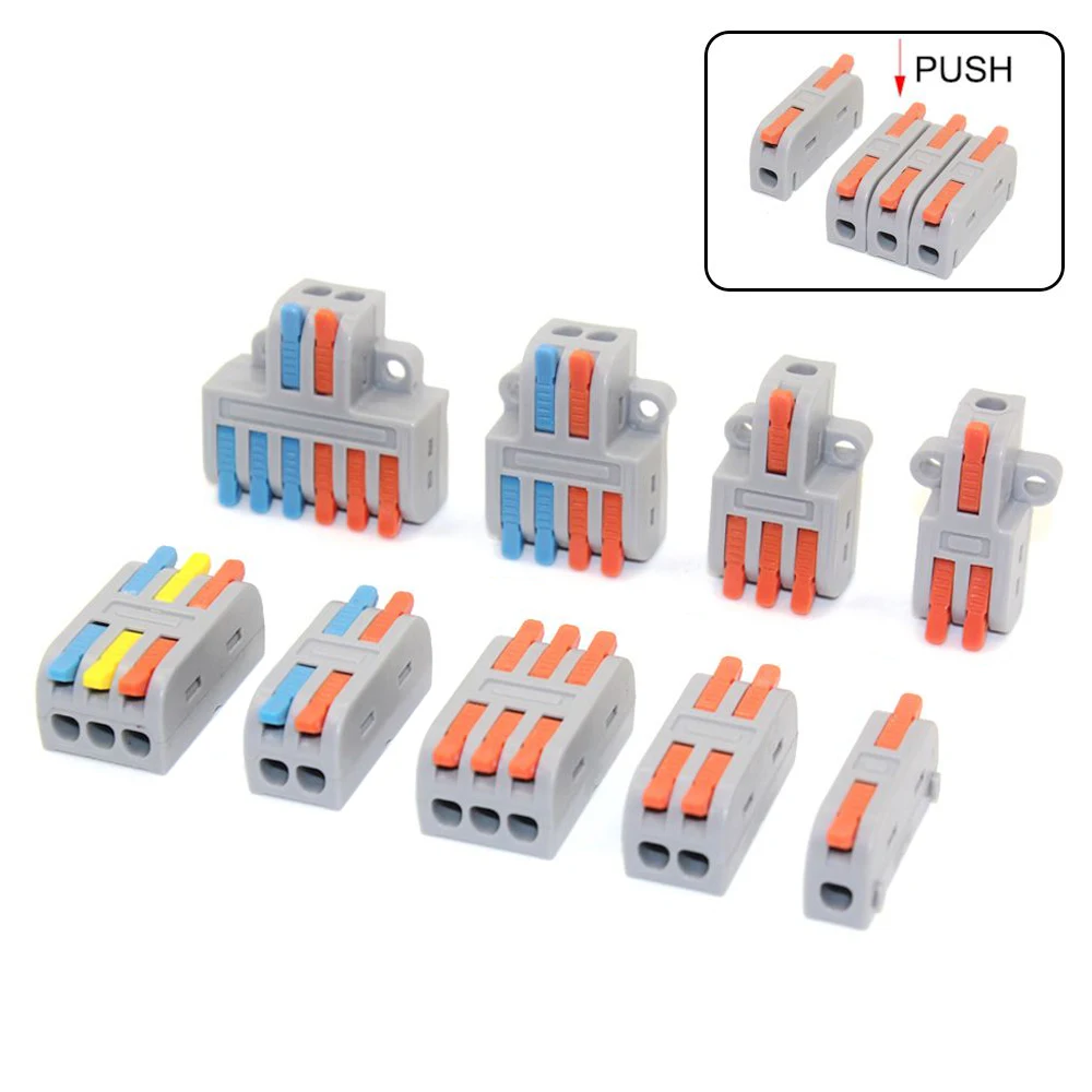 10-50pcs-Mini-Quick-Wire-Connector-Universal-Compact-Wiring-Splicing ...
