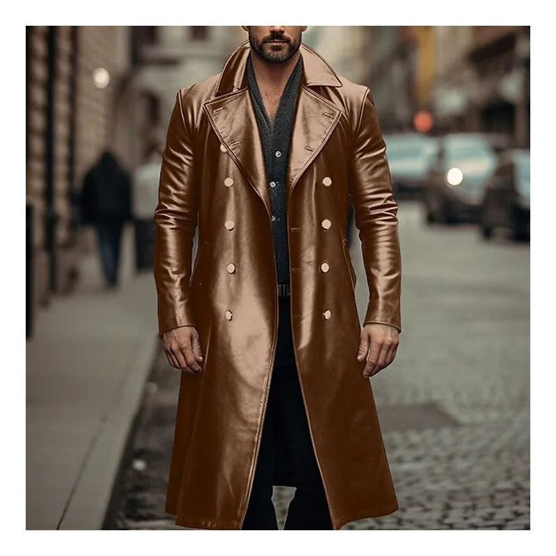 Sonbahar-k-yeni-boy-erkek-uzun-deri-tren-kot-ift-g-sl-uzun-deri-ceket ...