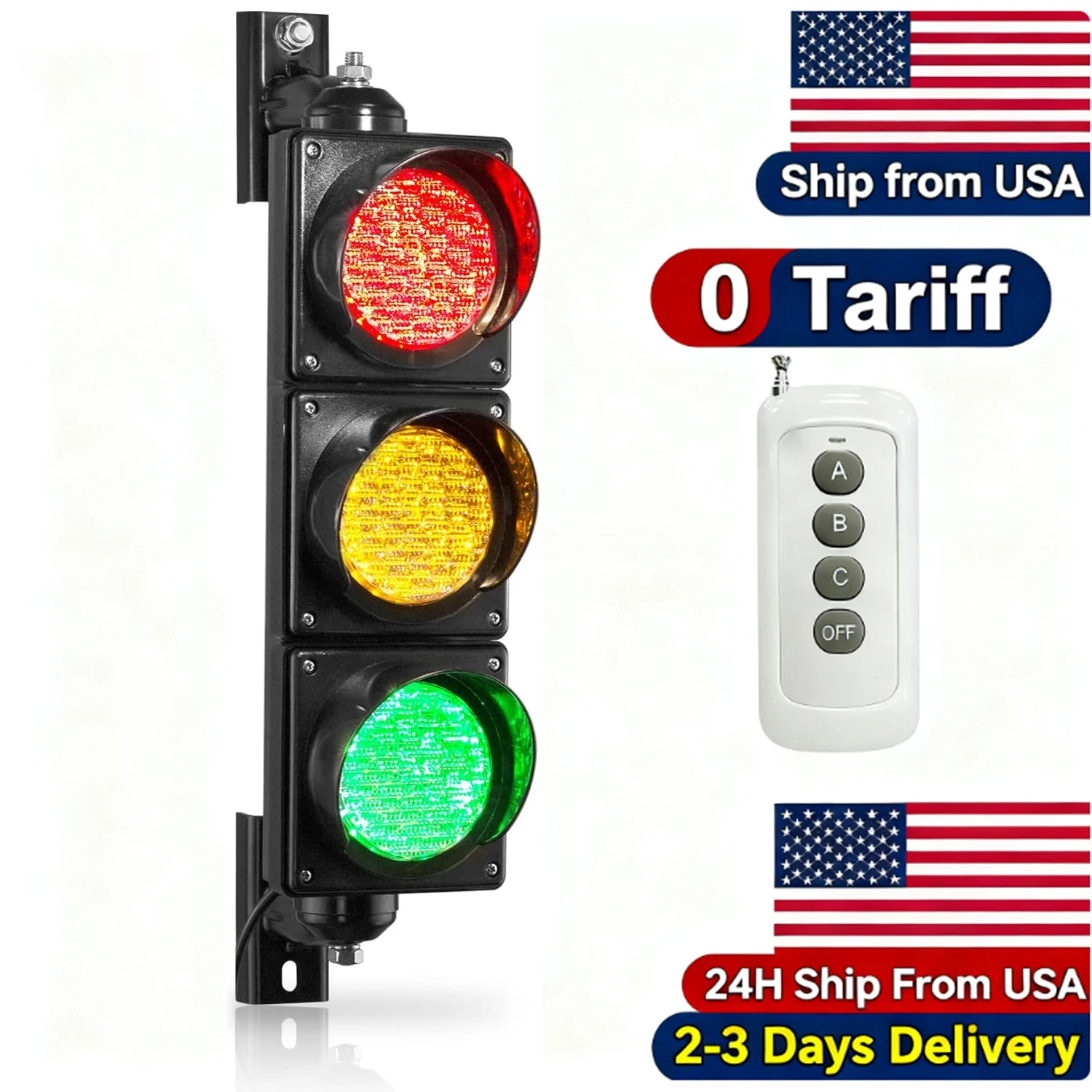 100mm(4inch) AC85-265V Traffic/Stop/Go Light Kit Lamp,PC Housing ...
