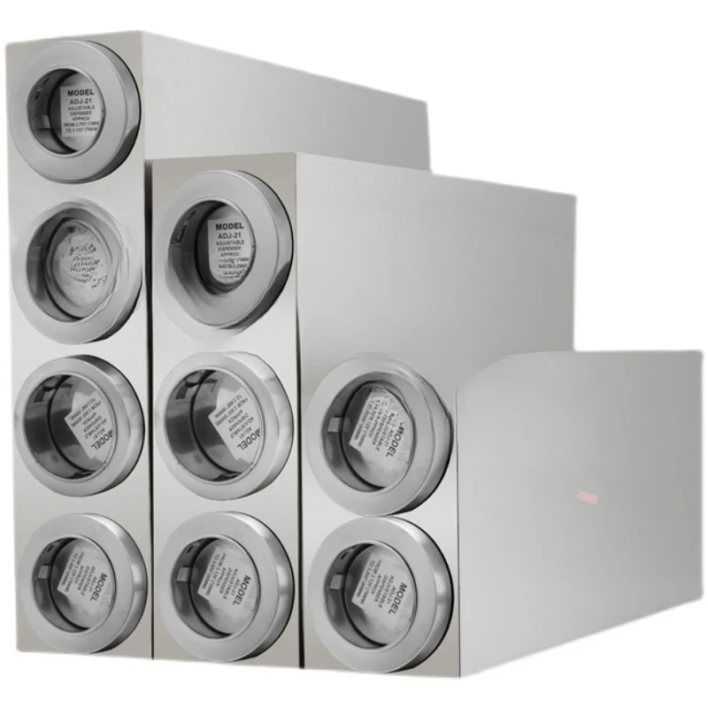 Stainless-Steel-Cup-Splitter-Paper-Coke-Milk-Tea-Cup-Dispenser ...