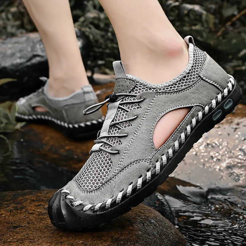 Brand-Classic-Mens-Sandals-Summer-SandalsOutdoor-Retro-New-Handmade-Men ...