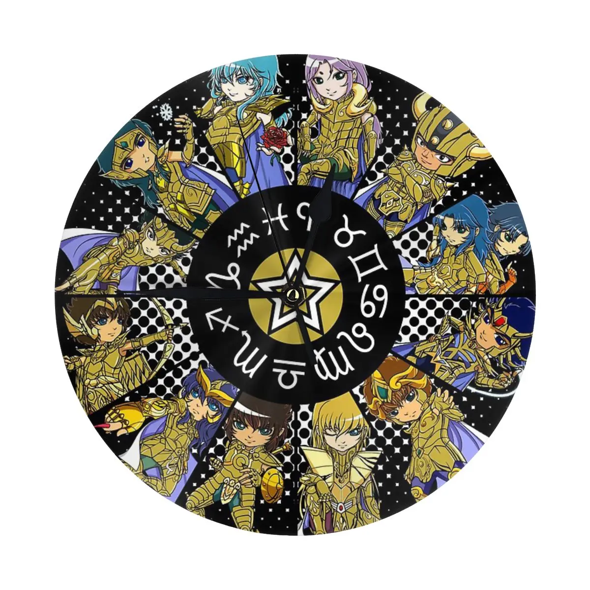 Saint-Seiya-The-Gold-Saints-Wall-Clock-Room-Decoration-Clock-Must-have ...