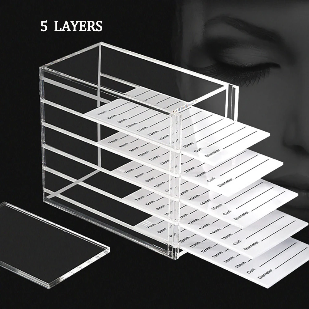 False-Eyelash-Extensions-Storage-Box-5-Layers-Acrylic-Pallet-Lash ...