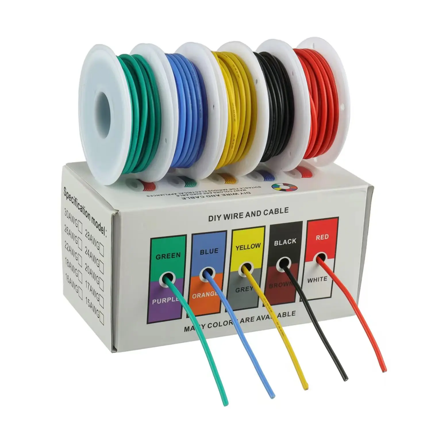 18-20AWG-Stranded-Wire-Soft-Silicone-Wire-Tinned-Copper-Electrical-wire ...
