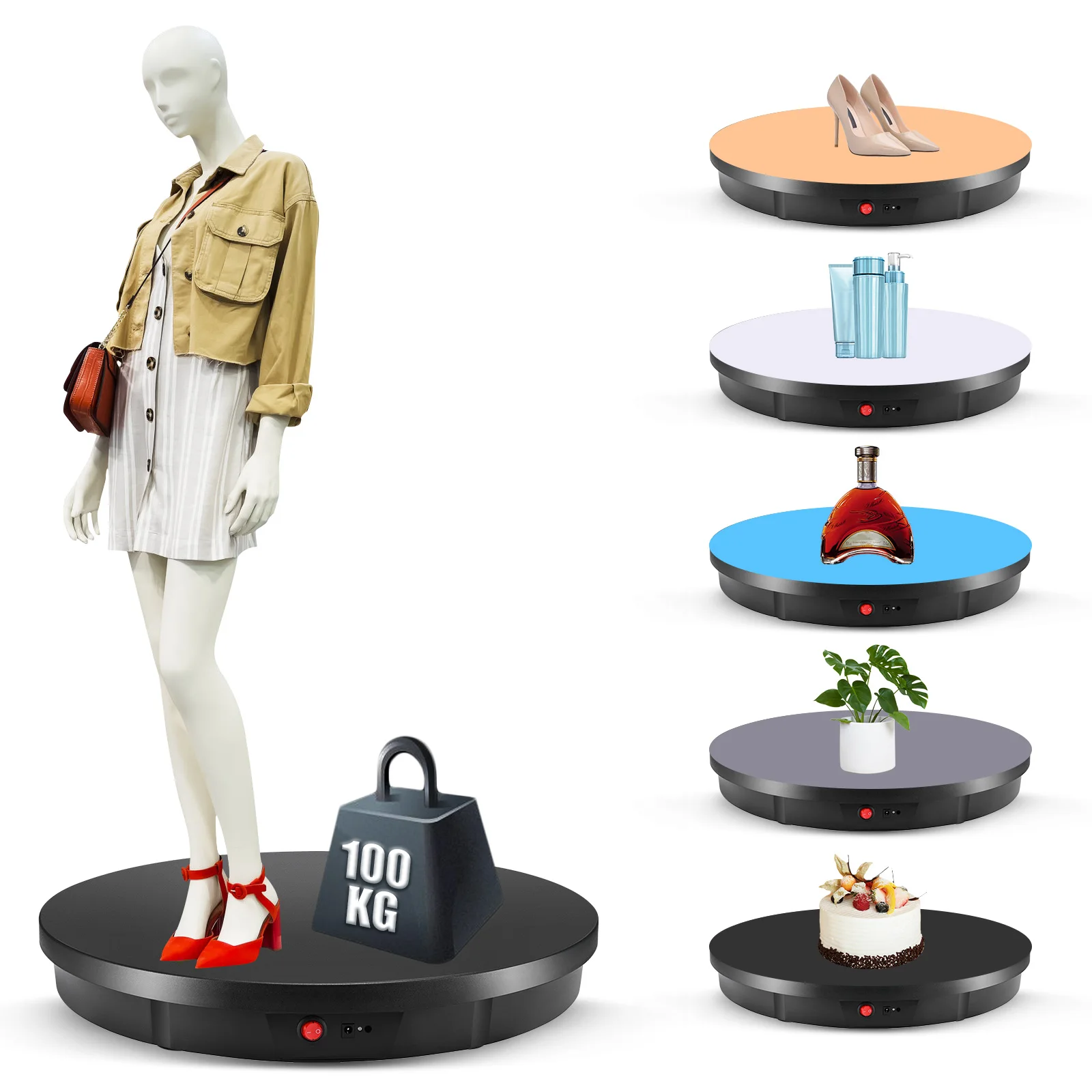 30-42-52CM-100KG-Rotating-Display-Stand-360-Panoramic-Automatic-Display ...