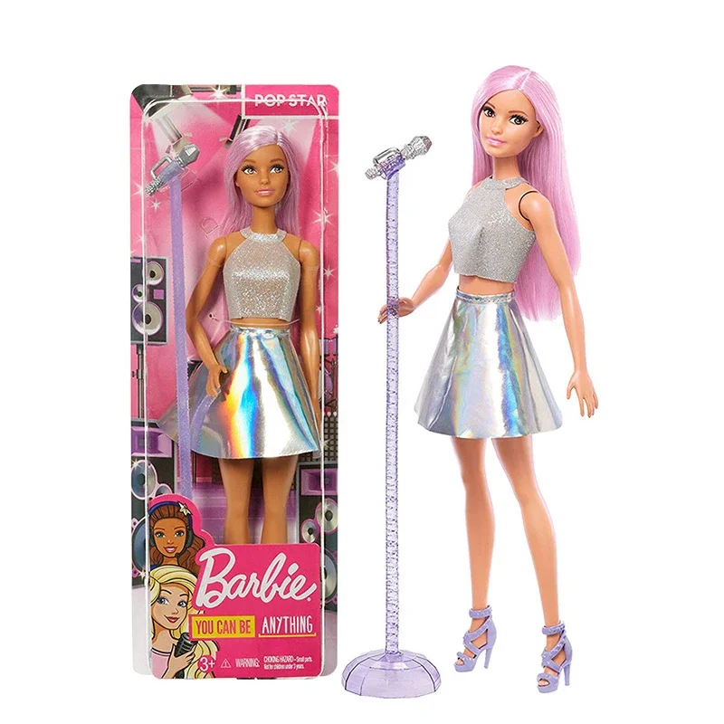 Original-Barbie-Doll-Careers-Pop-Star-Singer-Toys-for-Girls-Genuine-Top ...