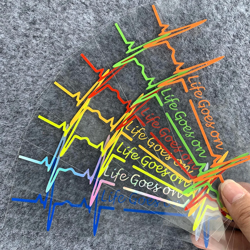 Heart Beat Trackpad Life Goes On Refletor Moto Stickers Motorcycle ...