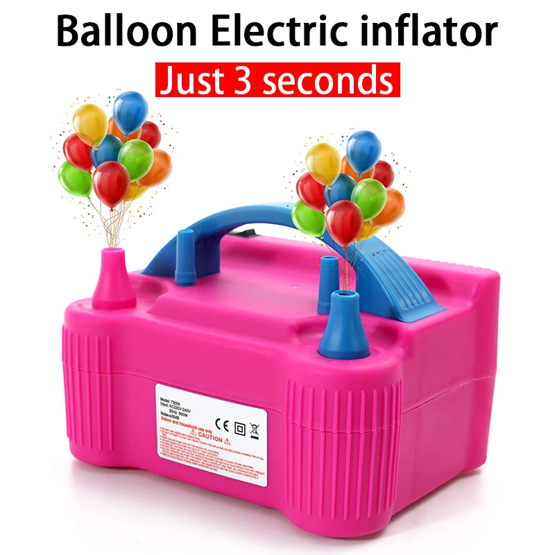 Automatic-Electric-Balloon-Fast-Inflator-Air-Pump-and-Balloon-Double ...