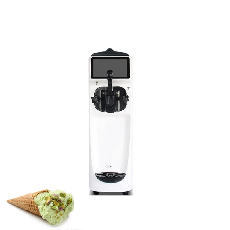 Mini-Desktop-Single-Head-Ice-Cream-Machine-Multifunctional-Stainless ...