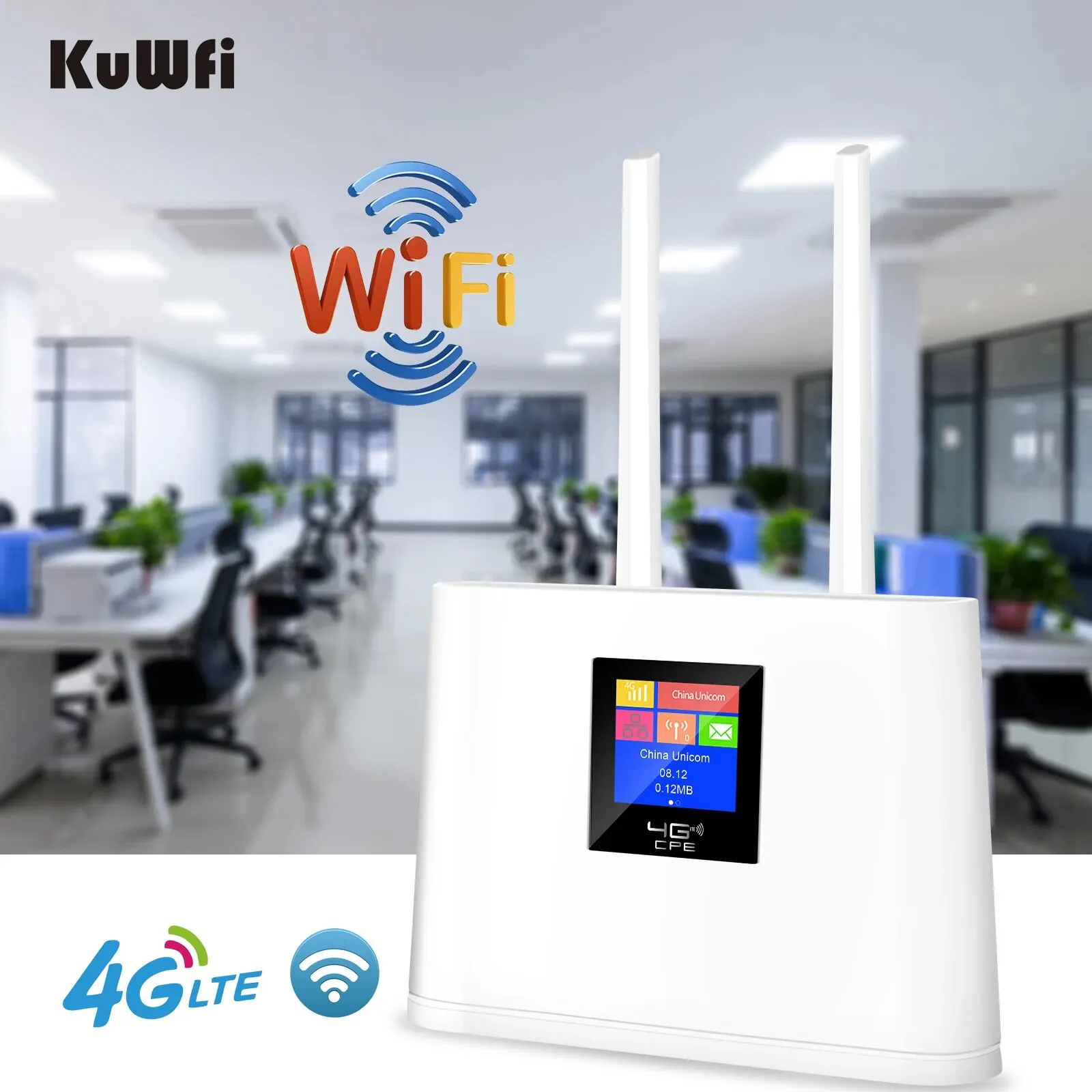 KuWFi-4G-Wifi-Router-150Mbps-Wireless-Router-with-Sim-Card-Slot-Modem ...