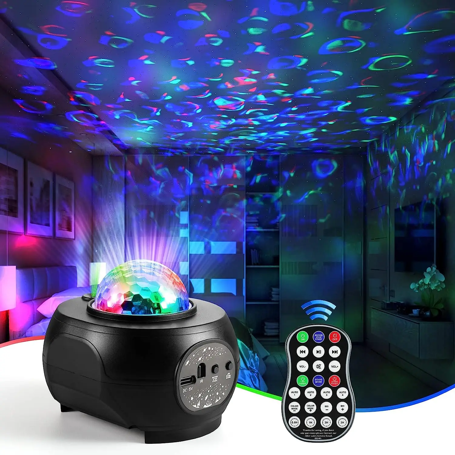 Smart-Galaxy-Projector-Night-Light-APP-Control-Star-Projector-Bluetooth ...