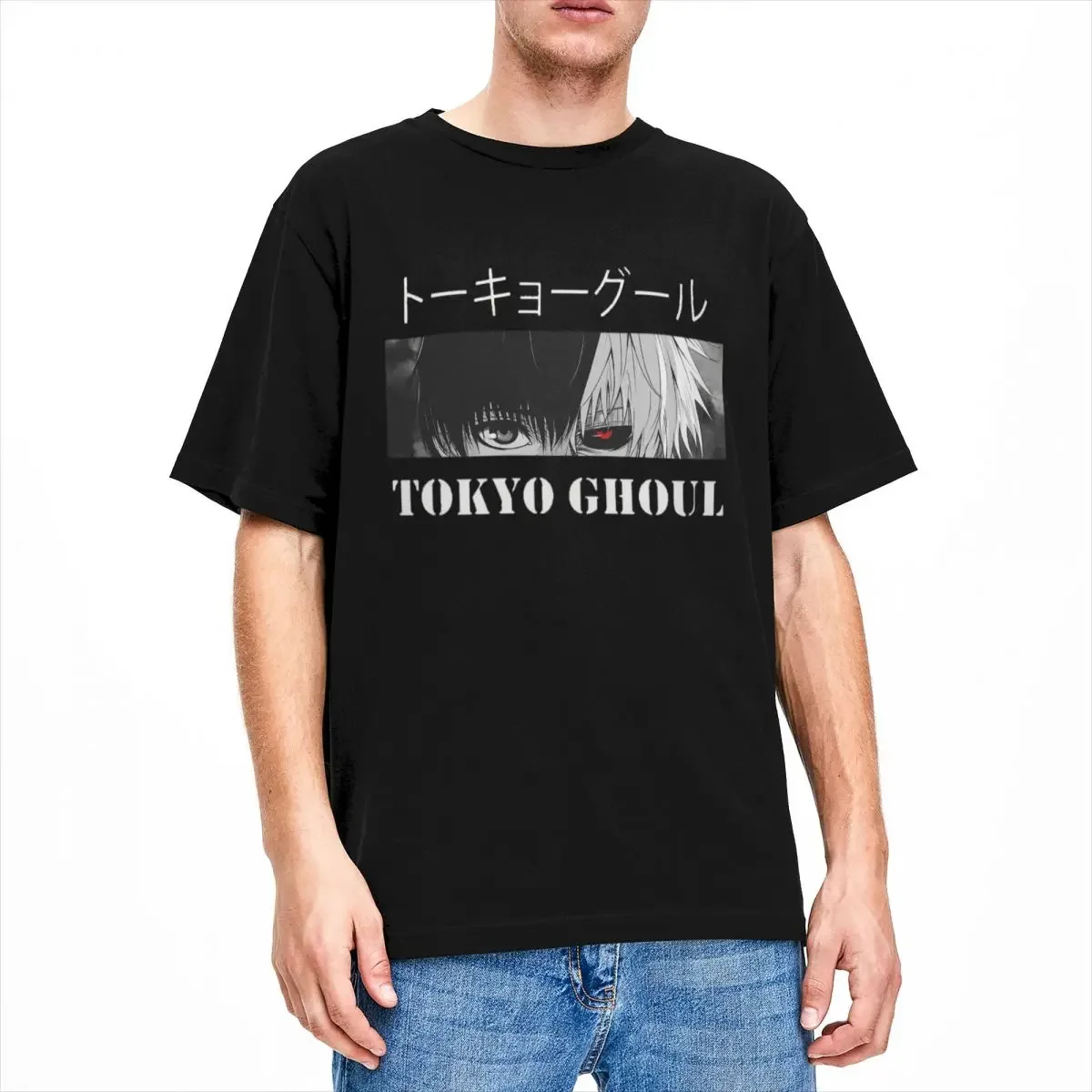 Tokyo-Ghoul-Anime-For-Men-Women-T-Shirt-Cool-Eyes-Merch-Fun-Shirt-Short ...