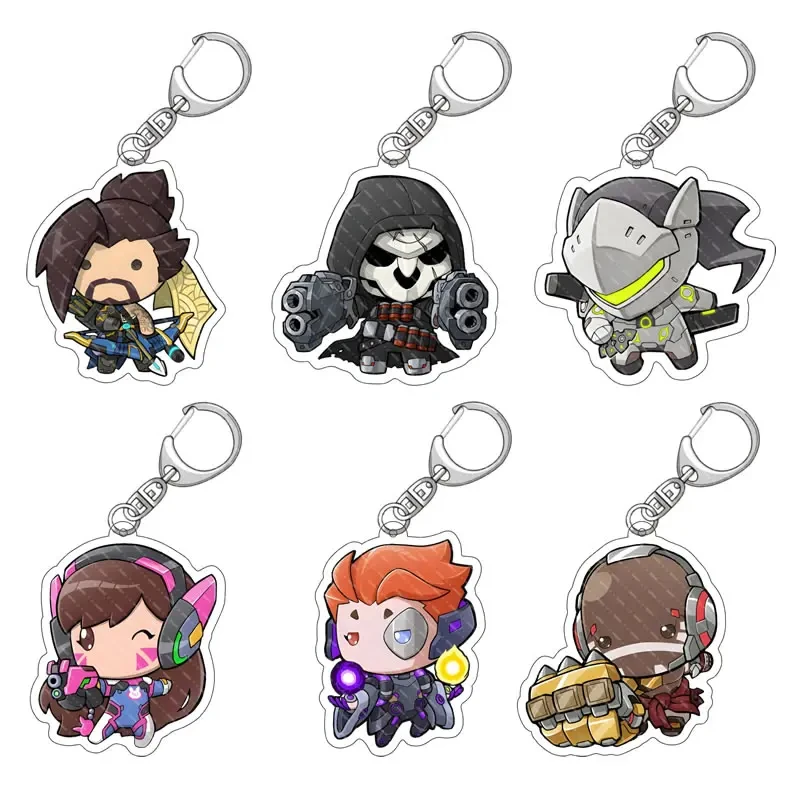 Game-Overwatch-Keychain-OW-DVA-Gabriel-Reyes-Reaper-L-cio-JunkRat ...