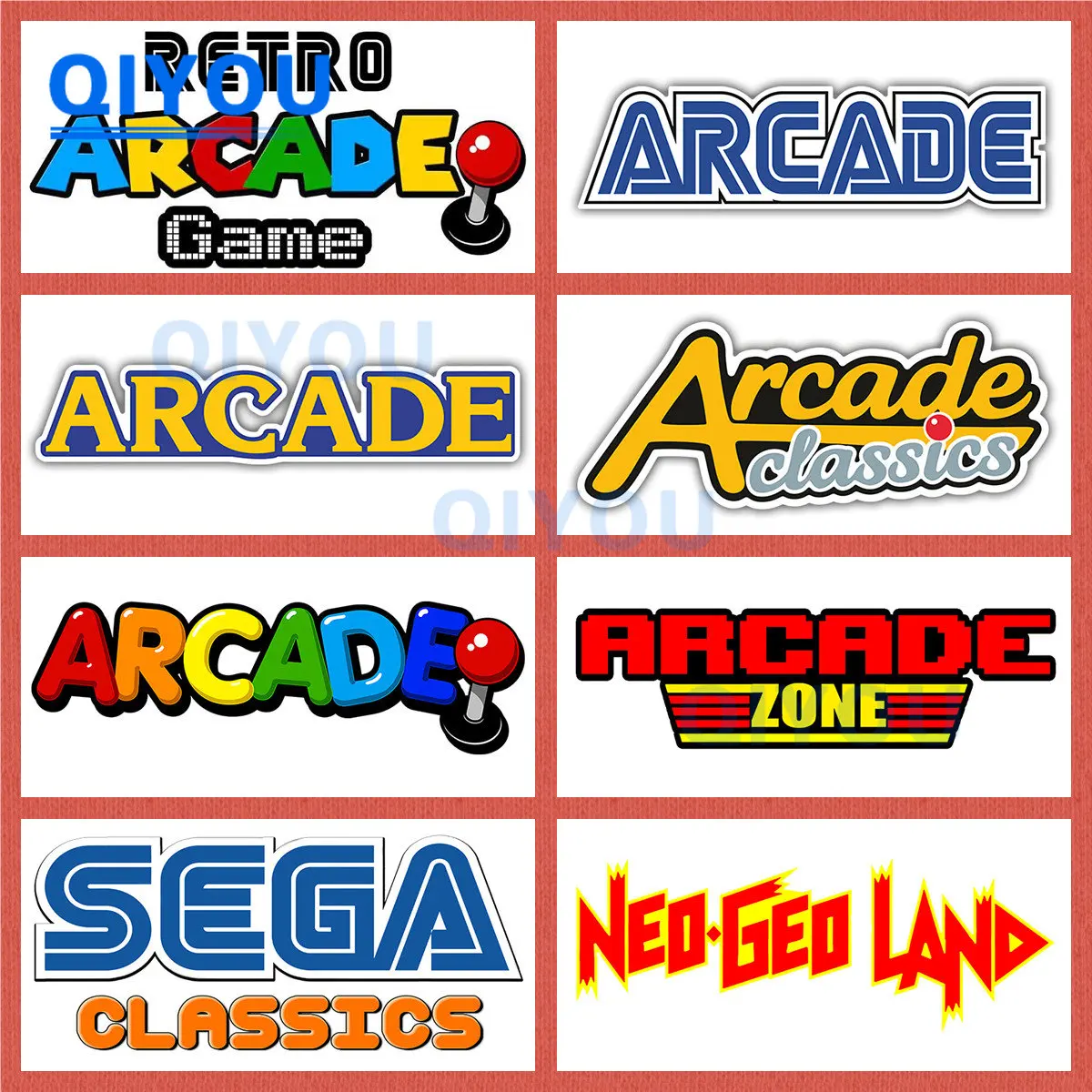 Creative Exterior Accessories Car Styling Retro Arcade Game Car Sticker ...