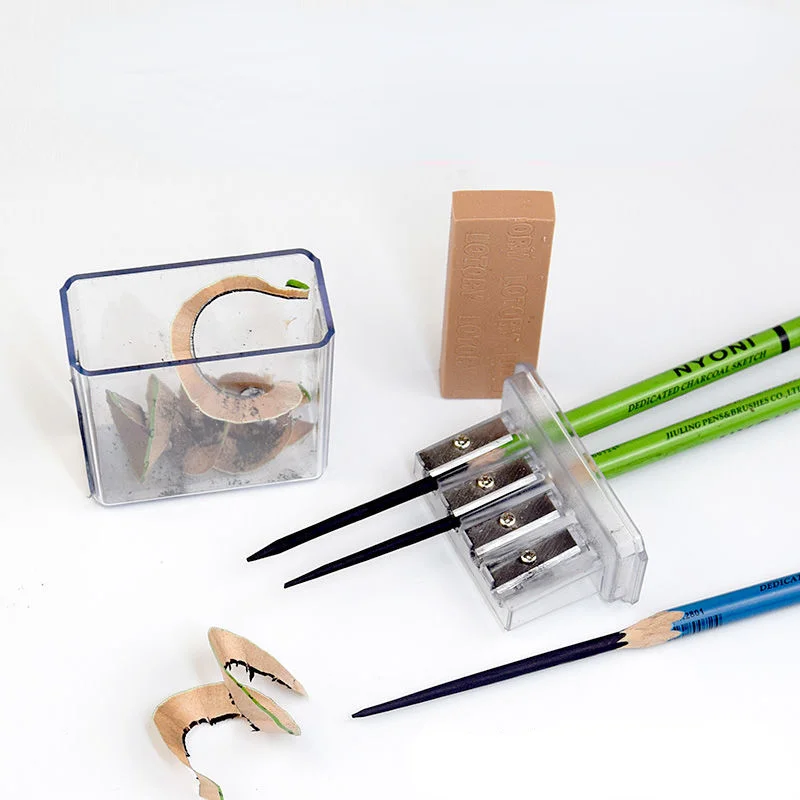 Multifunctional-4-Holes-Charcoal-Pencil-Sharpener-Long-Core-Lead ...