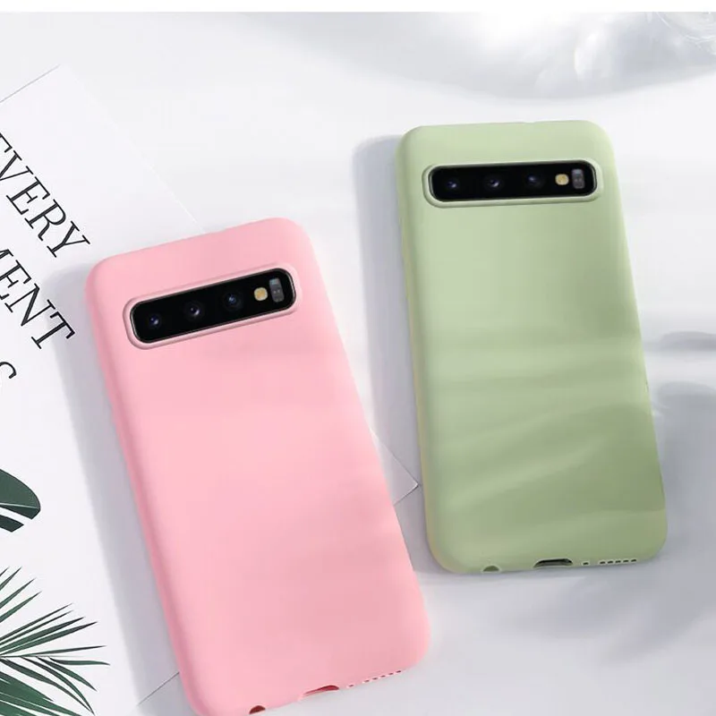 Fundas Matte Skin Case For Samsung Galaxy S10 S8 S9 S10 S20 S31 Plus ...