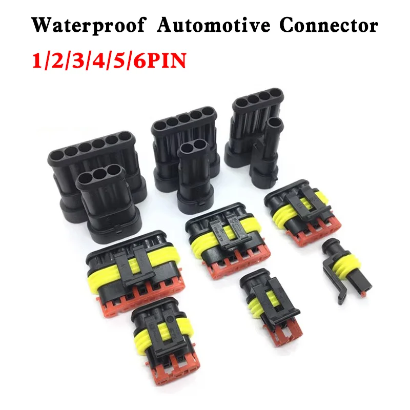 20-50-100Sets-Waterproof-Automotive-Male-Female-Electrical-Connectors ...