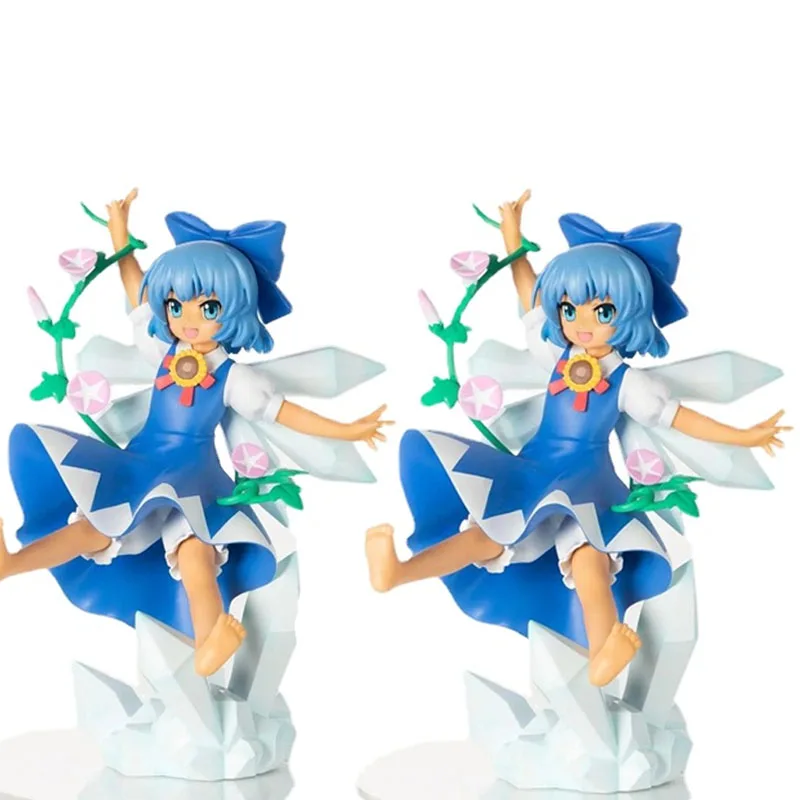 Touhou Project Genuine Anime Figure Cirno Kawaii Action Figure Toys For ...