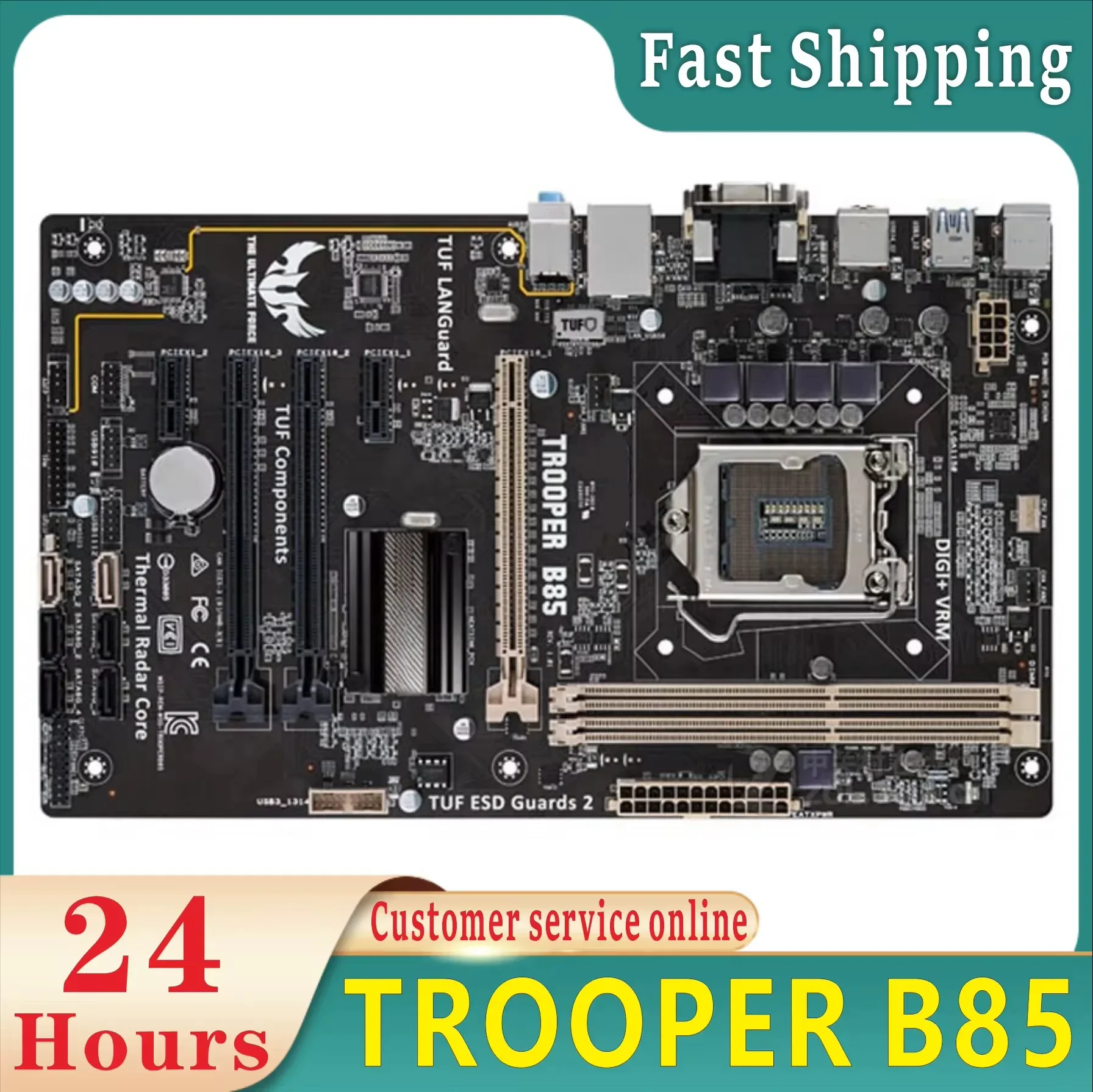 TROOPER-B85-LAG-1150-DDR3-B85-16GB-PCI-E-X16-supports-Xeon-Core-i3-i5 ...