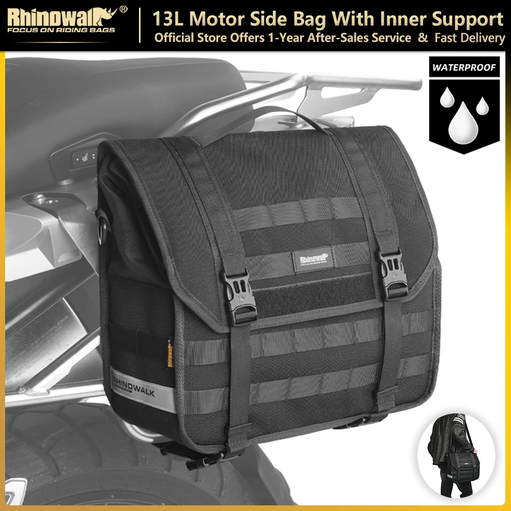Rhinowalk-Motorcycle-Saddle-Bag-13L-Waterproof-Motorcycle-Side-Bag-With ...