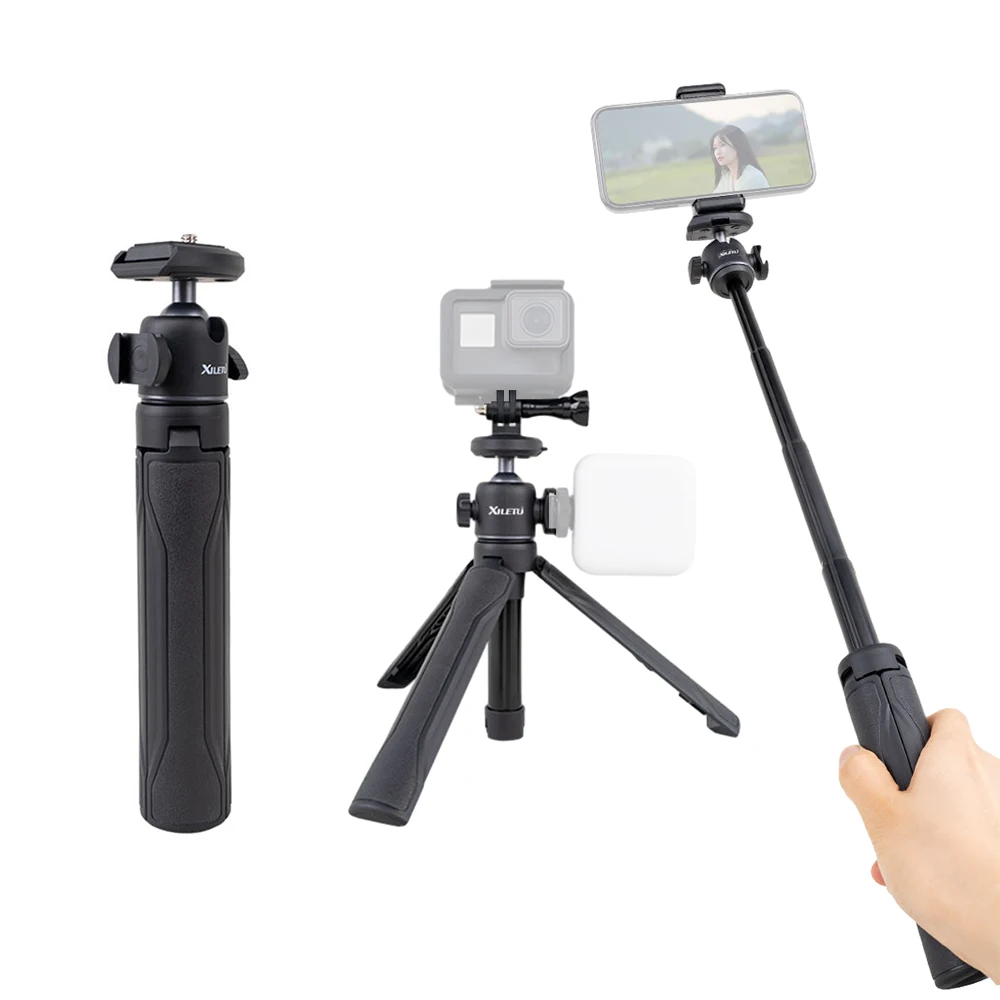 18-7Inch-Mini-Desktop-Tripod-Extendable-Selfie-Stick-Ball-Head-1kg ...