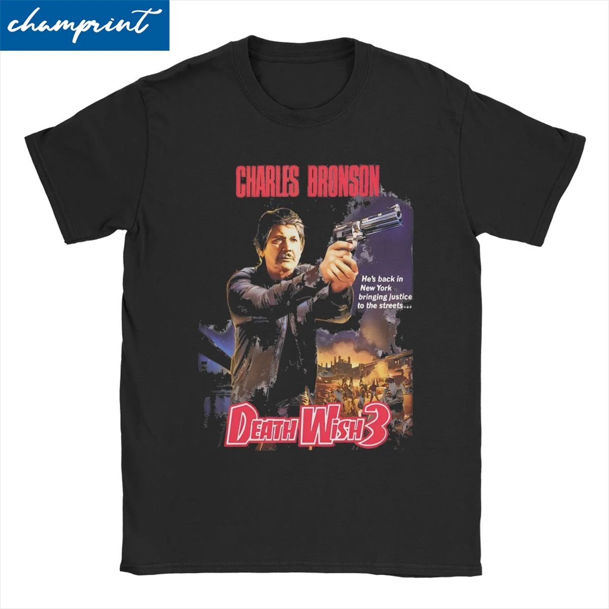 Death Wish 3 Charles Bronson T-Shirts Men Women Novelty Cotton Tee ...