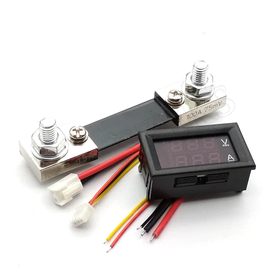 Dc 0-100v Dual Digital Voltmeter | Current Meter Panel | Voltmeter ...