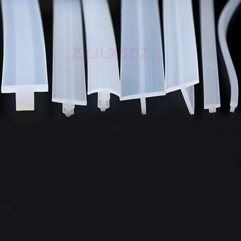 T 모양 실리콘 고무 씰링 스트립, T 바 갭 웨더스트립 슬릿 스트립, 주방 오일 오염 방지, 가정 개선, 1 m|씰링 스트립 ...