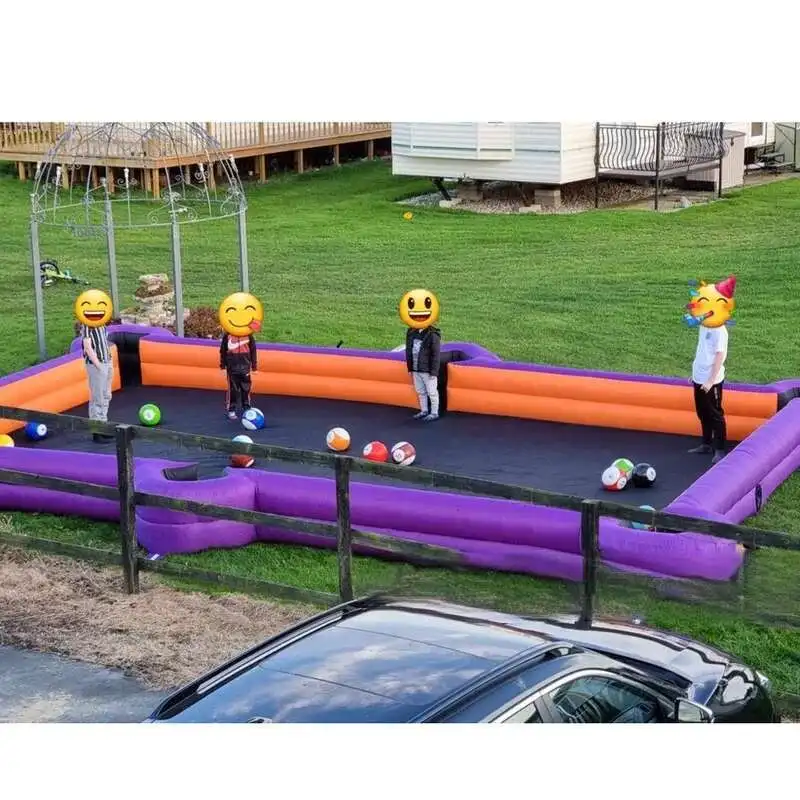 Commercial Snooker Soccer Pool Iatable Snookball Table Giant Outdoor ...