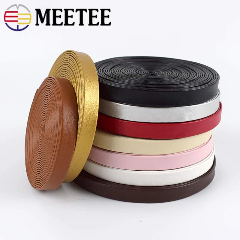 Meetee 5m 5-30mm Soft Pu Leather Cords Hemming Ribbon Jewelry ...