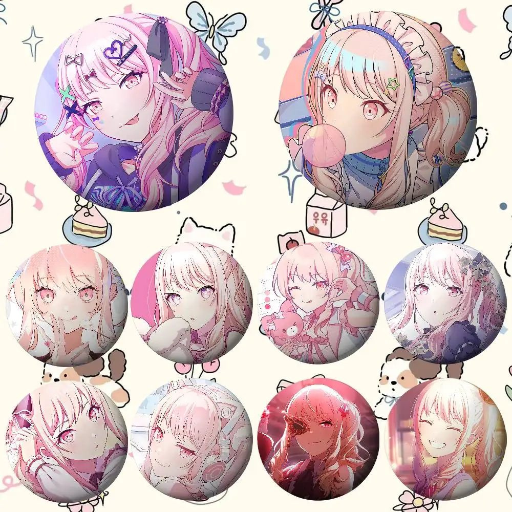 P-Project SEKAI Anime Game Akiyama Mizuki Badges Tinplate Soft Button ...