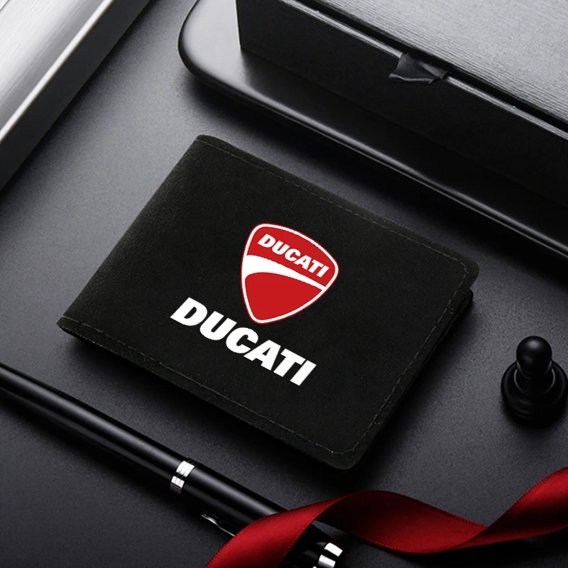 Motorcycle Driver's license Cover Holder ID Credit Card Wallet Suede ...