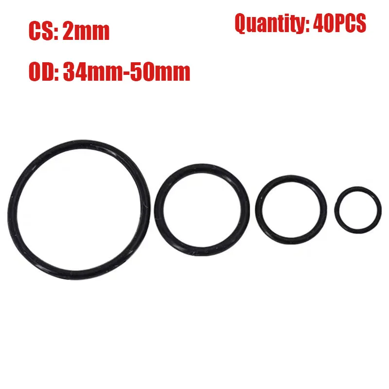 NBR O Ring CS 2mm OD 5mm-33mm Rubber O-ring Sealing Washer NBR O-ring ...