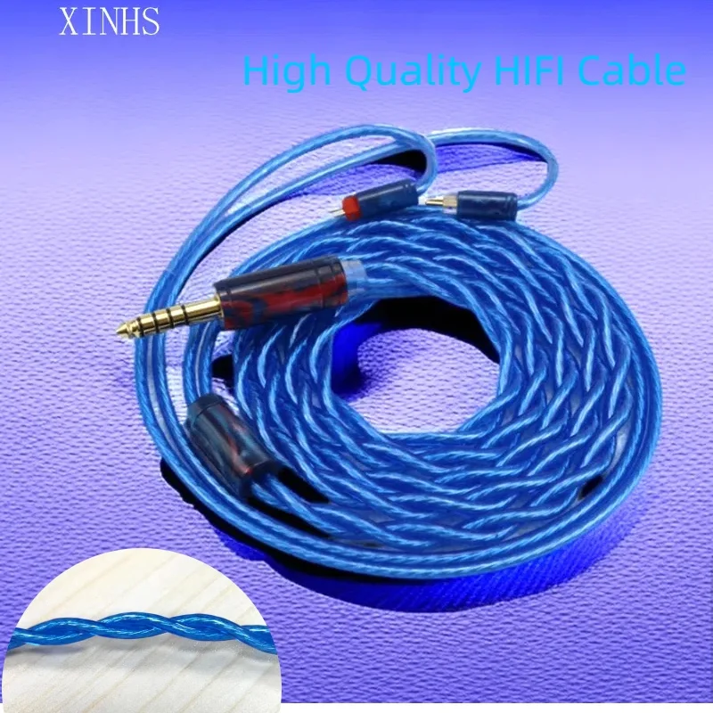 XINHS-K15-2-strand-blue-6N-OCC-and-silver-plated-hybrid-headphone ...