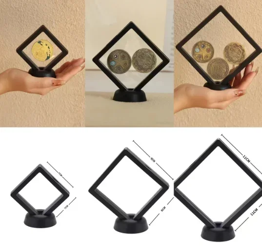 Jewelry Coin Lighter Anti Oxidation Storage Display Film Box with Base ...