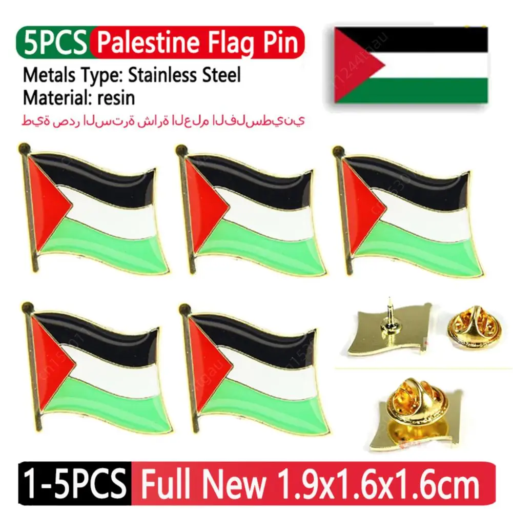 1-5PCS-Palestine-Flag-Pin-Lapel-Pin-Badge-Backpack-Icon-Palestine-Flags ...