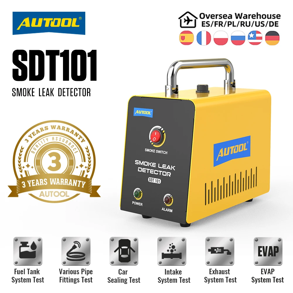 AUTOOL-SDT101-Car-Smoke-Leak-Detector-Gas-Leakage-Locator-12V-Automotive-EVAP-Leakage-Pipe-Leak ...