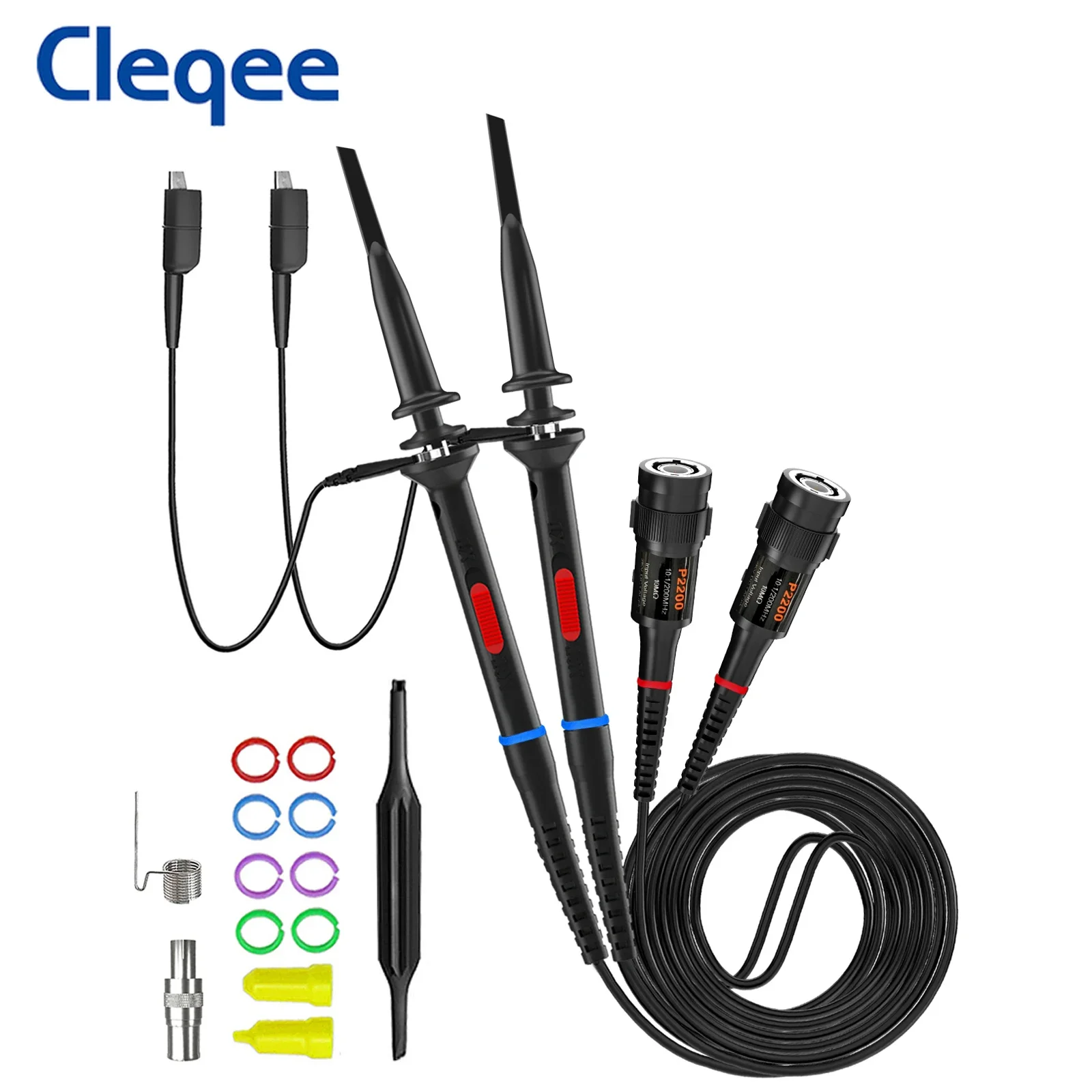 Cleqee-P2000-Series-Oscilloscope-Probe-60MHz-100MHz-200MHz-X1-X10-P2060 ...