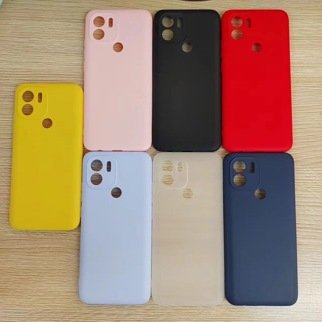 For-Xiaomi-Redmi-A1-Case-Silicone-Plain-Rubber-Protector-Case-For ...