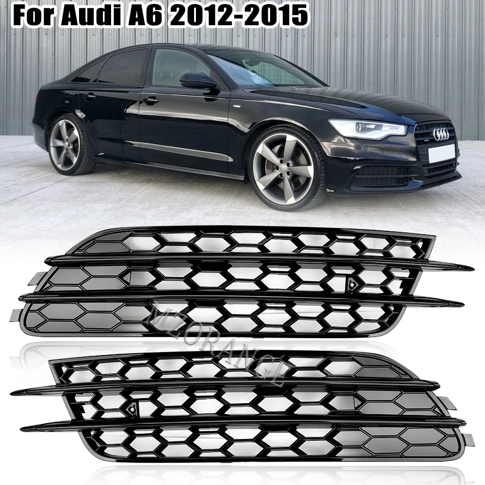Front Bumper Fog Light Cover for Audi A6 C7 2012 2013 2014 2015 Lamp ...