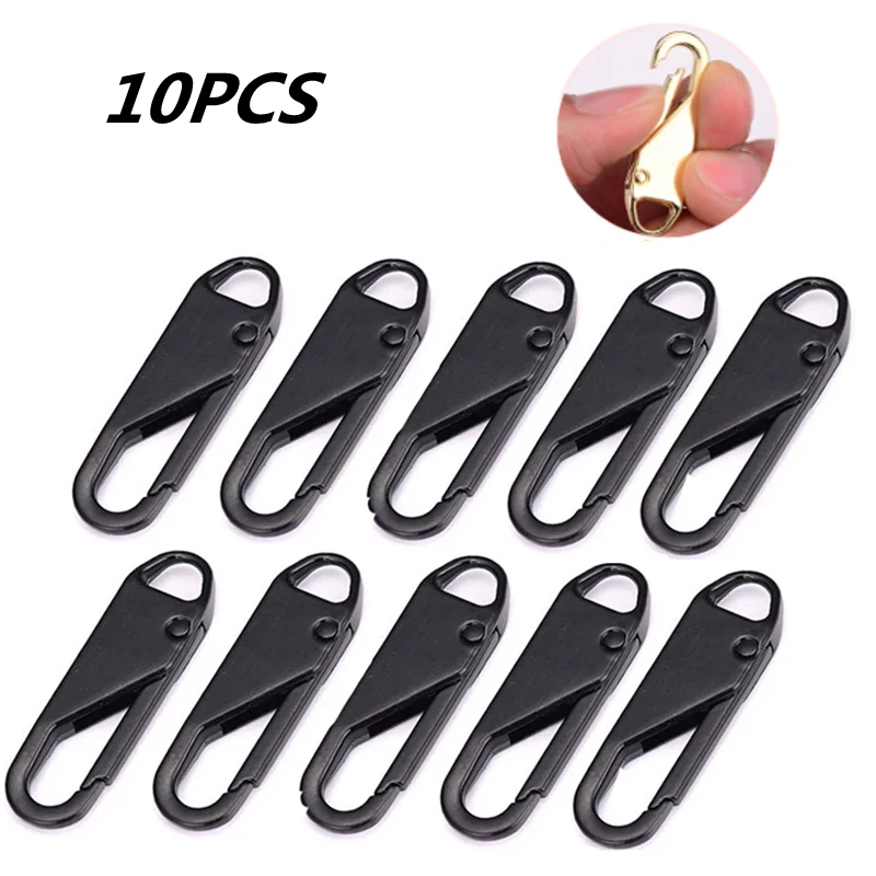 10Pcs-Replacement-Zipper-Slider-Zipper-Pull-Zipper-Repair-Kits-Clothing ...