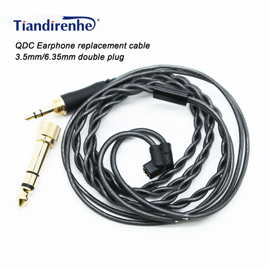 Cable de actualización QDC Dmagic solo V3 tiger, enchufe doble de 3,5mm/6,35mm para KZ/TRN/QDC ...